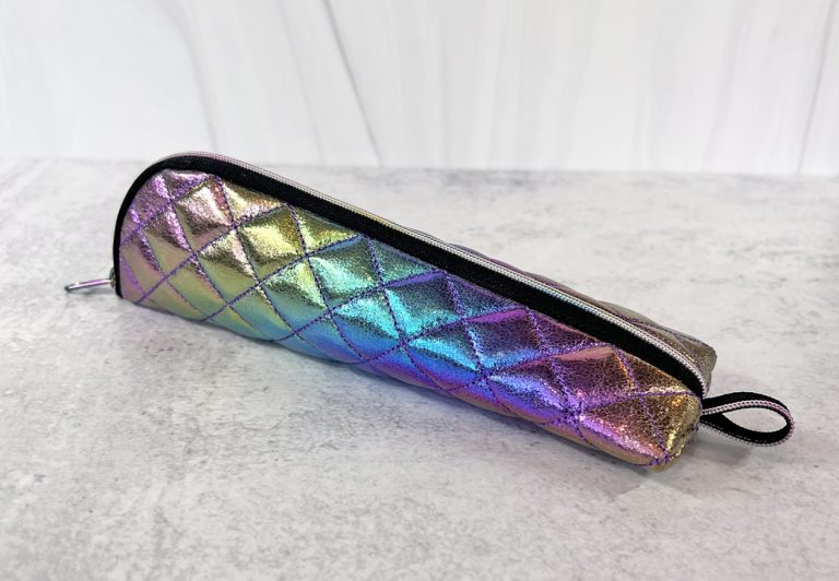 Curved Zipper Pouches | Embroidery Garden