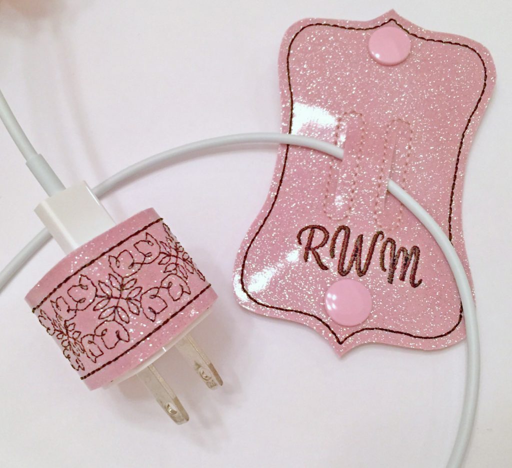 Cord & Phone Charger Plug Wraps | Embroidery Garden