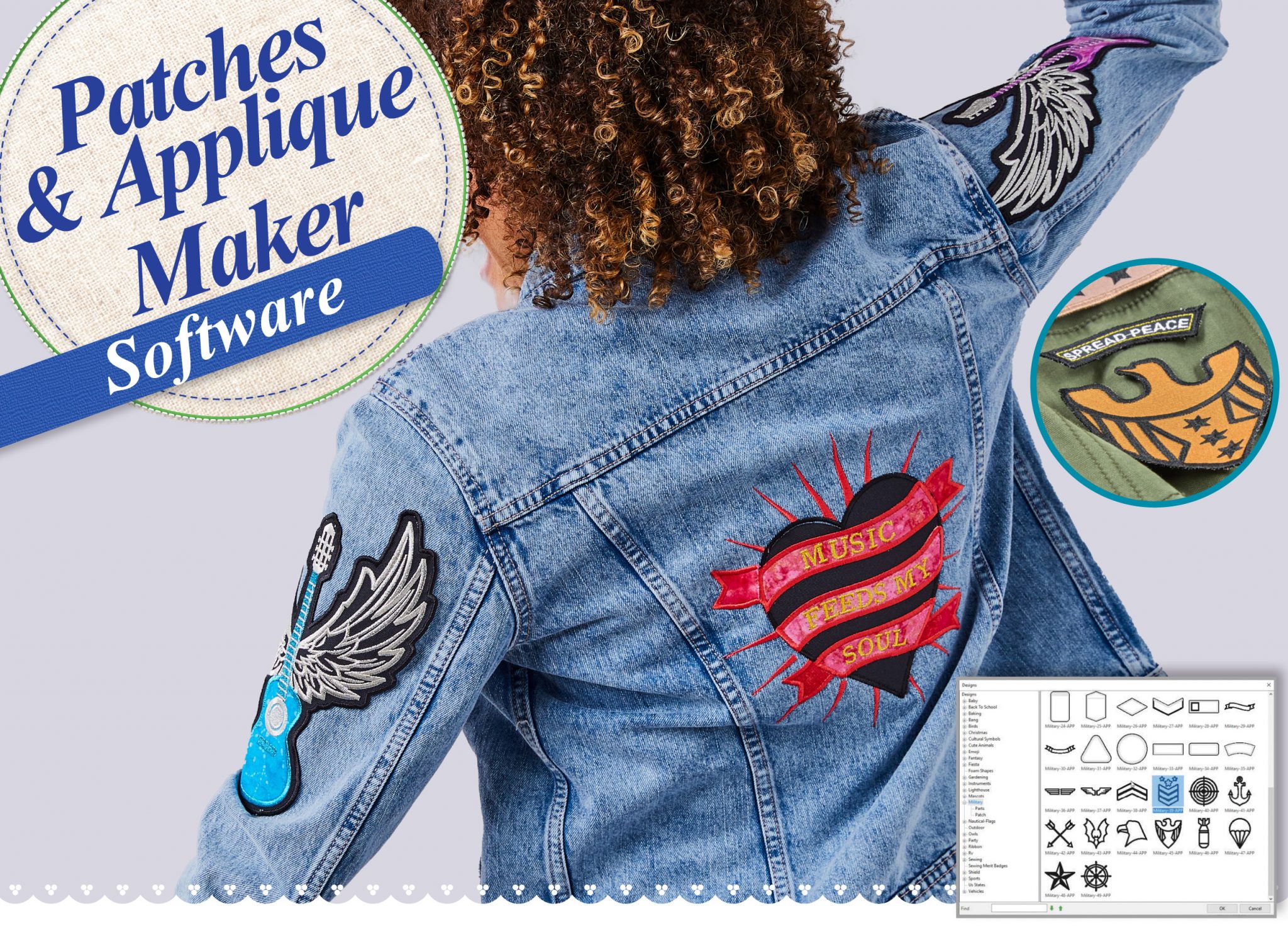 Patch & Applique Maker Software | Embroidery Garden