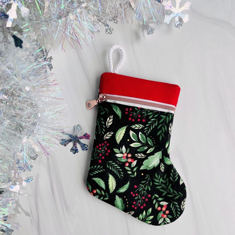 Stocking Zipper Bag | Embroidery Garden
