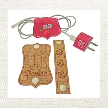 Cord & Phone Charger Plug Wraps | Embroidery Garden