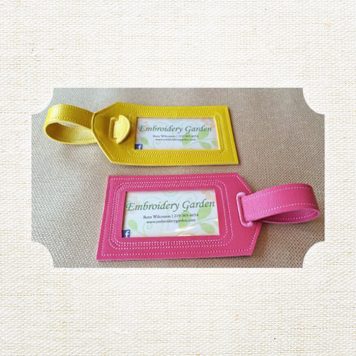 Luggage Tags Set | Embroidery Garden