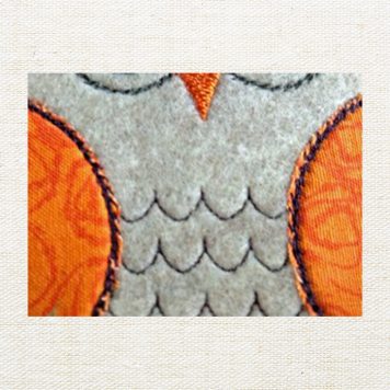 Owl Flameless Tealight Cover | Embroidery Garden