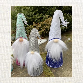 Standing Gnomes | Embroidery Garden