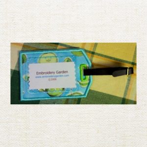 Luggage ID Bag Tag | Embroidery Garden
